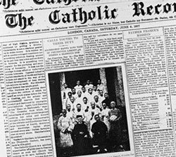 Through The Catholic Record of London, Ontario, which published Fr ...